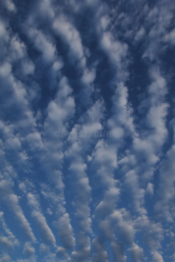 Blue Sky & Cloud Formations Stock Photo - Image of patterns, background ...