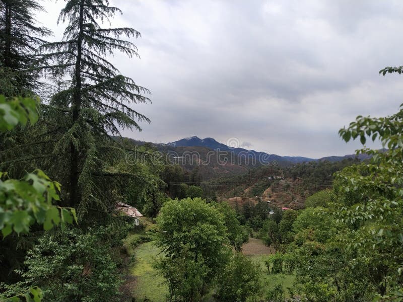 Blue sky Cloud greenery stock photo. Image of mountain - 254604708