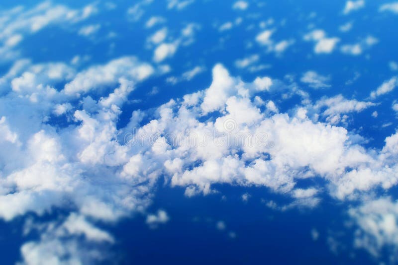 Blue Sky with Cloud Seen on Airplane Stock Image - Image of airplane ...