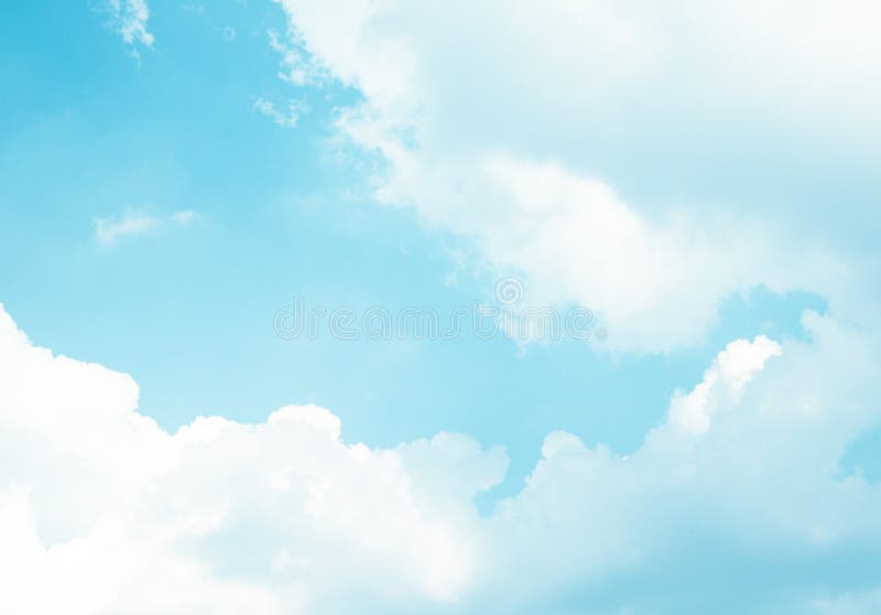 Blue Sky and Cloud, Soft Pastel Gradient Color, Sky Abstract Background ...
