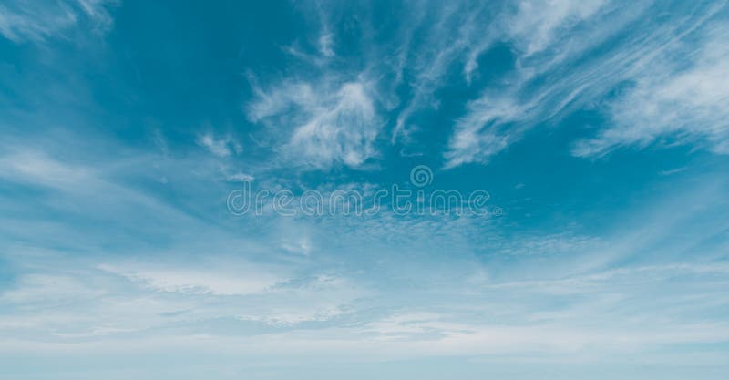 Blue Sky with Cloud and Sunshine Background Stock Photo - Image of ...