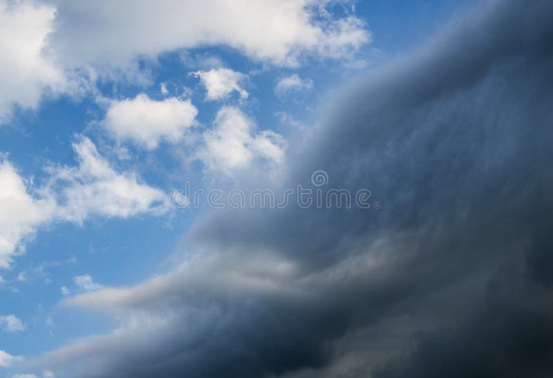 Blue Sky and Cloud Weather Change Stock Photo - Image of cloud, blue ...