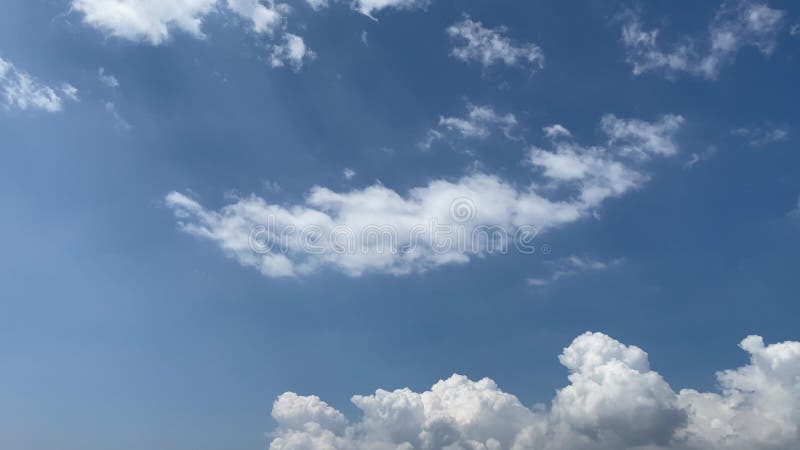Blue Sky and Clouds in August and Summer Stock Footage - Video of ...