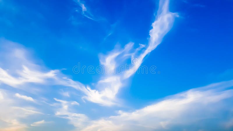 Blue Sky and Clouds Background or Textures that Smooth and Clear in ...