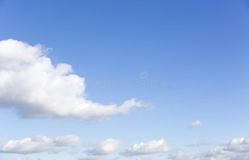 Blue Sky with Clouds. Beautiful Heaven Stock Image - Image of idyllic ...