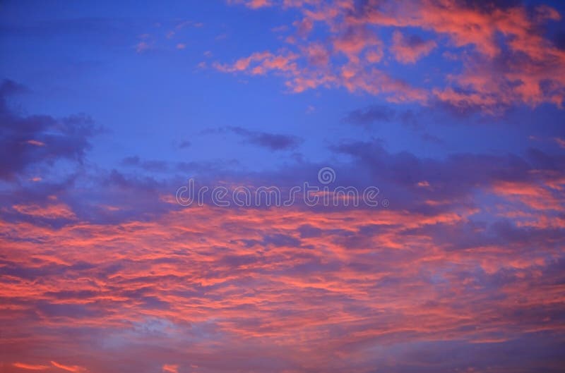 Blue Sky Clouds,Blue Sky with Clouds.purple Sunset Sky. Stock Image ...