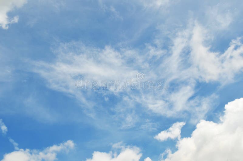 Blue sky with clouds stock photo. Image of heaven, sunlight - 103520884