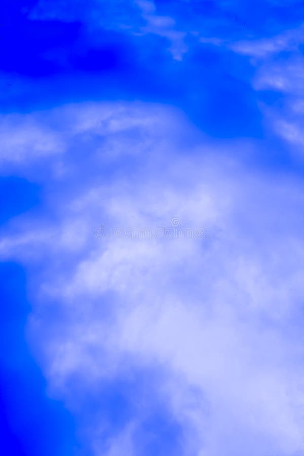 Blue Sky and Clouds at the Bottom Stock Image - Image of airliner ...