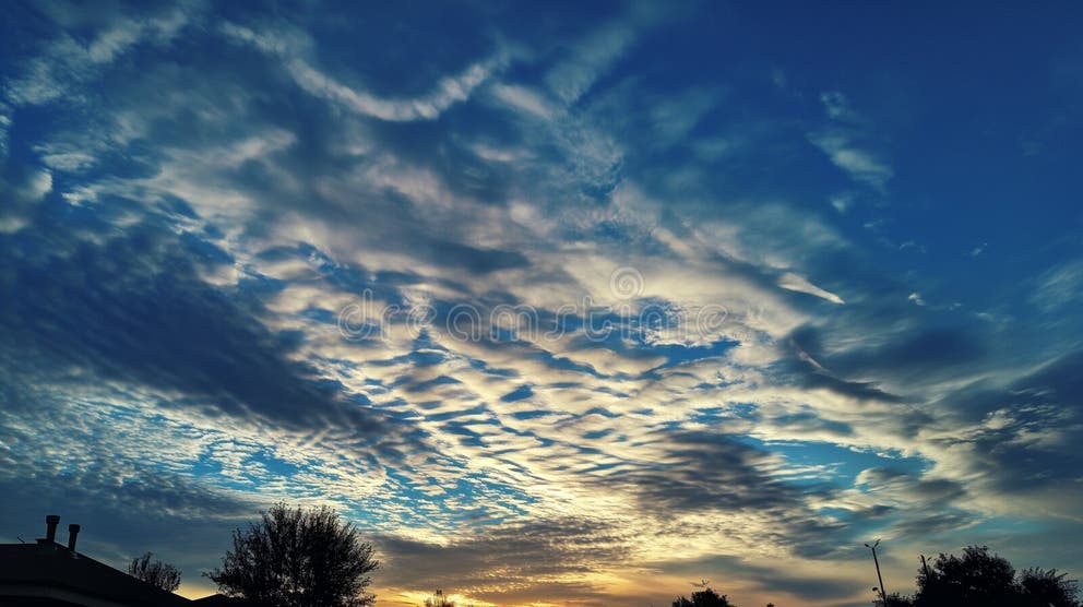 Blue Sky with Clouds, Depth Dynamic Sky Stock Photo - Image of white ...