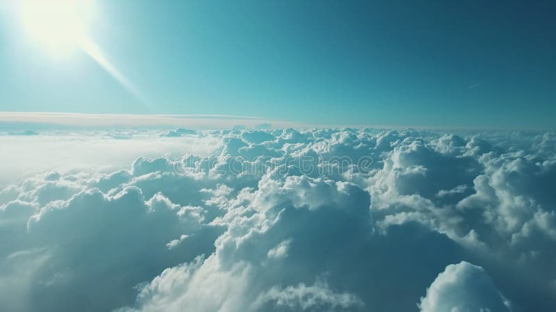 Blue Sky with Clouds, Depth Dynamic Sky Stock Illustration ...