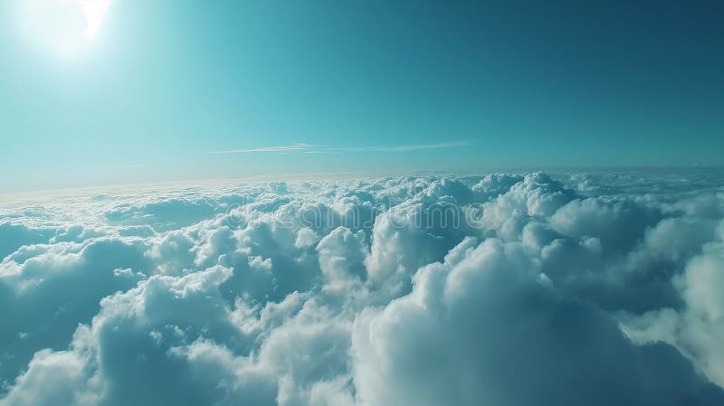 Blue Sky with Clouds, Depth Dynamic Sky Stock Illustration ...