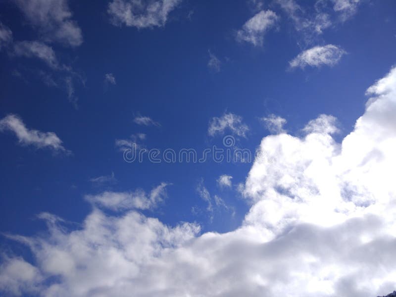 Blue sky after the rain stock image. Image of colored - 137613279