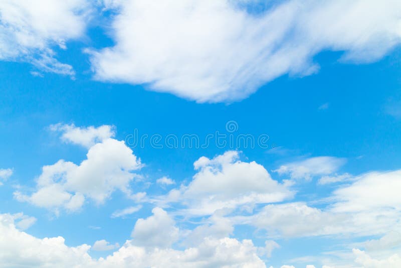 Blue Sky and Clouds in Good Weather Days Stock Photo - Image of spring ...