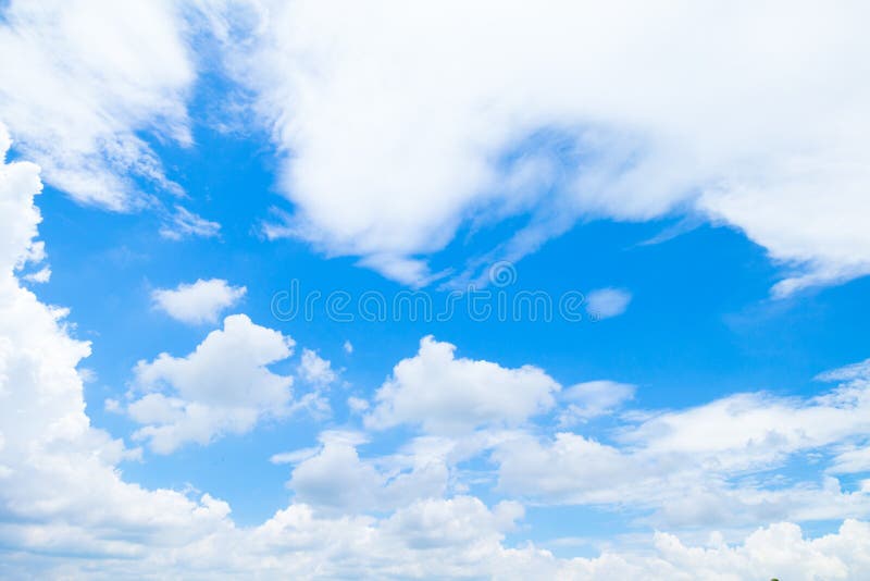Blue Sky and Clouds in Good Weather Days Stock Image - Image of bright ...
