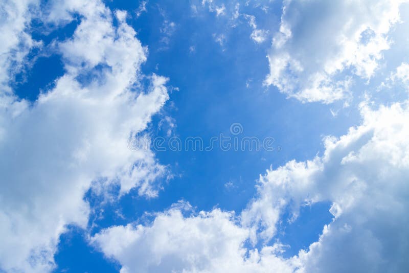 Blue Sky and Clouds in Good Weather Days Stock Photo - Image of ...