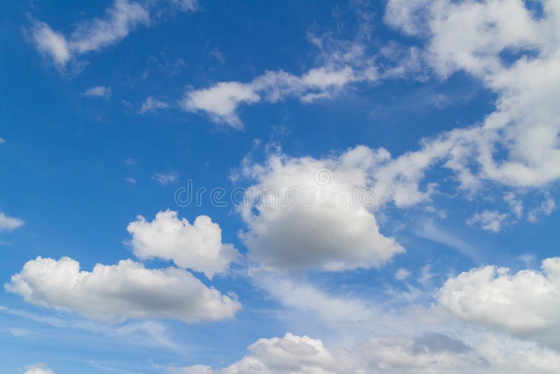 Blue Sky and Clouds in Good Weather Days Stock Image - Image of nature ...