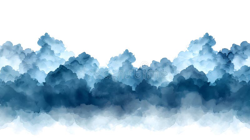 Blue Sky Clouds Gradient Light White Background Stock Photo - Image of ...