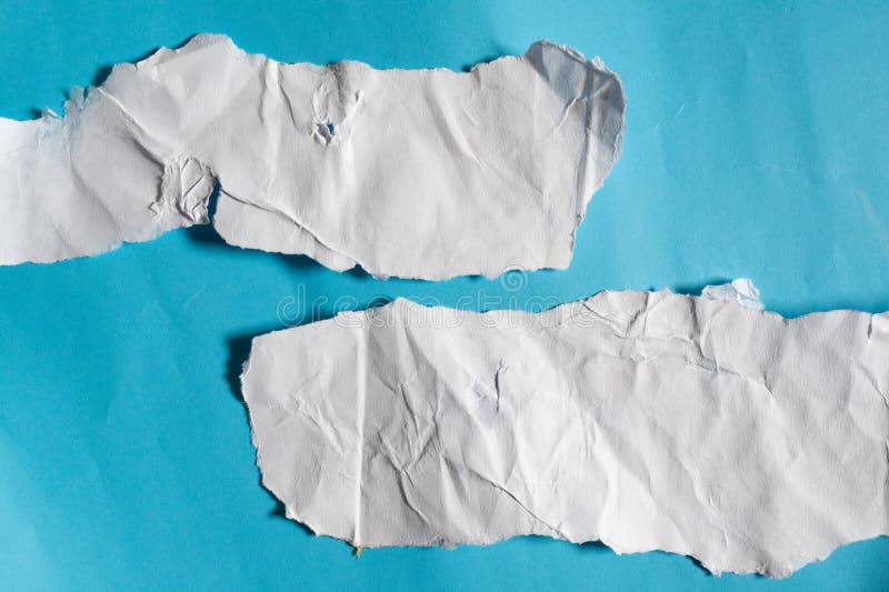 Blue Sky and Clouds Made of Blue and White Torn Paper Texture Stock ...