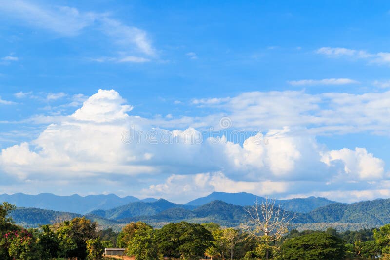 Blue sky stock photo. Image of fertility, hill, lush - 88825786