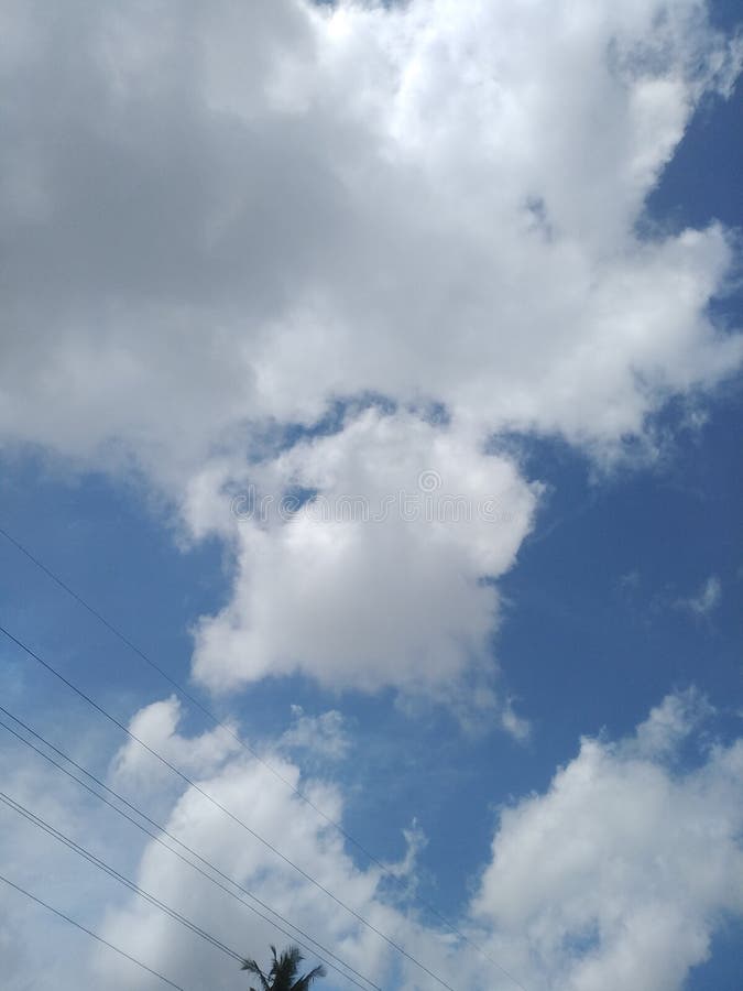 Blue Sky with Clouds Natural Beauty in Srilanka Stock Photo - Image of ...