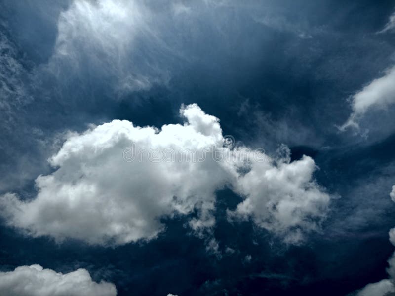 Blue sky and clouds. stock photo. Image of cloudscape - 154457844