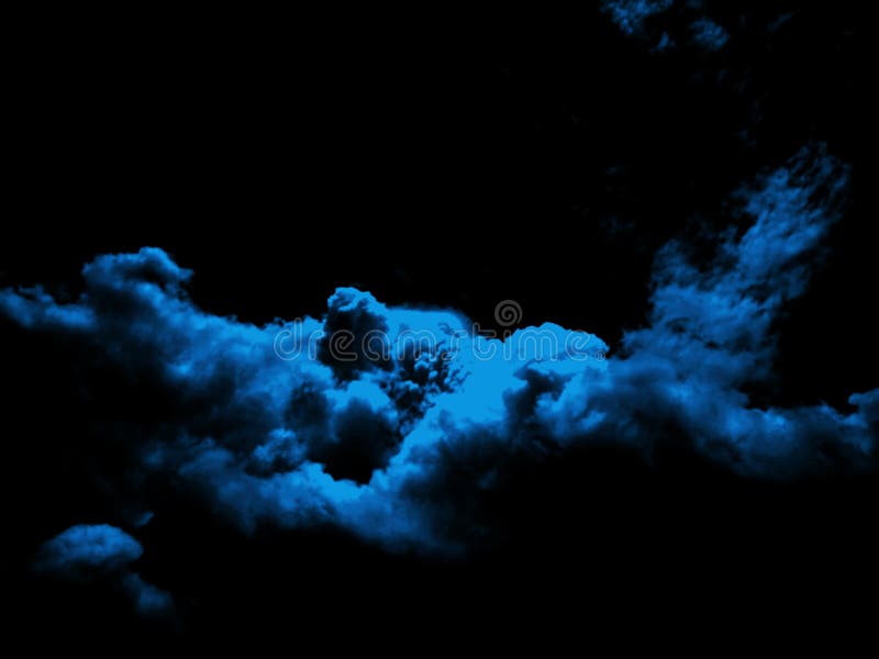 Blue Mist or Fog, Sky and Clouds. Stock Image - Image of landscape ...