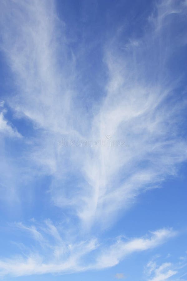 Blue Sky with Clouds Portrait Stock Photo - Image of heaven, outdoor ...