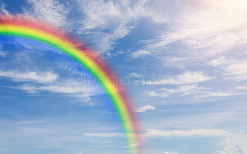 Rainbow in nature stock photo. Image of blue, freedom - 1483566