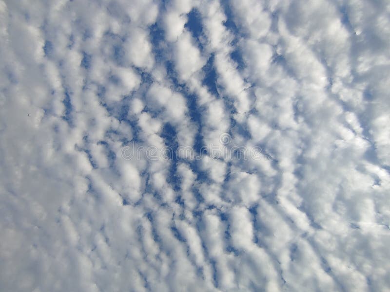 Blue Sky with Clouds Shaped Like Waves Stock Image - Image of blue ...