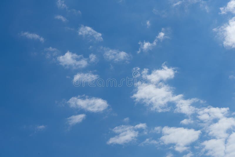 BLUE SKY with CLOUDS in SPRING Stock Image - Image of nature, landscape ...