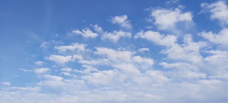 Blue Sky with Clouds in the Spring Stock Image - Image of blues, blue ...