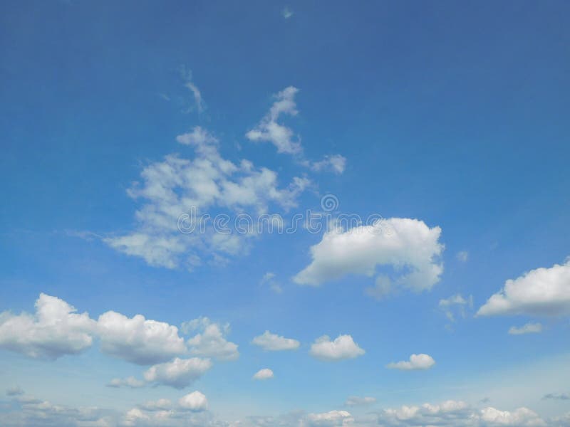 Blue Sky with Clouds, Square Shape Background Stock Image - Image of ...