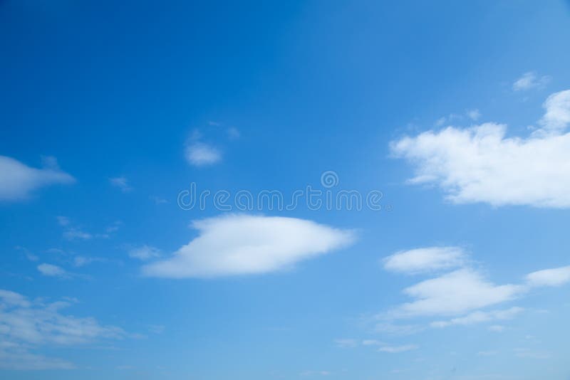 Blue Sky Clouds on Sunshine Day Stock Image - Image of clear, sunlight ...
