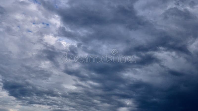Blue Sky with Clouds. Time-lapse Photography. for Background. Dark ...
