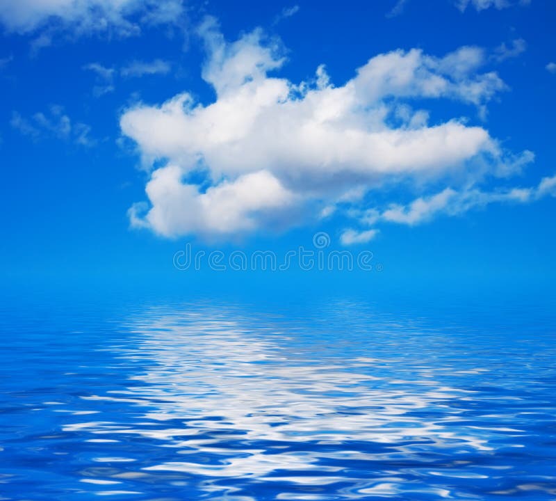 Sea, sky and clouds stock photo. Image of nature, background - 2705306