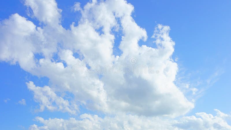 Blue Sky with Clouds. Weather Forecast Cloudy Sunny Stock Photo - Image ...