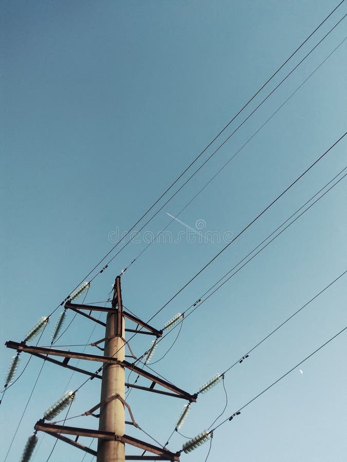 Blue sky stock photo. Image of pillar, construction - 109764132