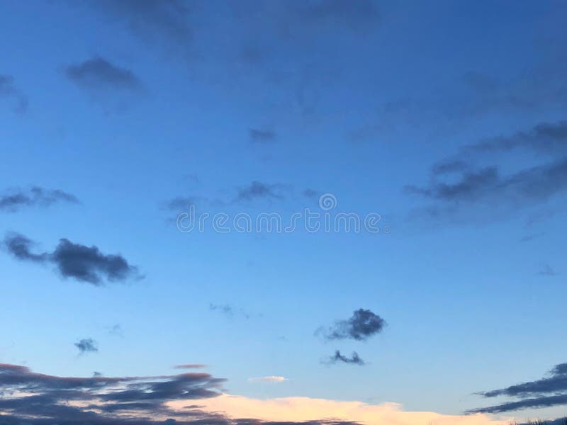 Blue Sky with Beautiful Natural Blue Clouds Stock Image - Image of ...