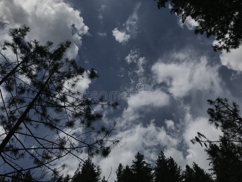 Blue Sky Covered with Patches of Cloud Stock Photo - Image of clouds ...