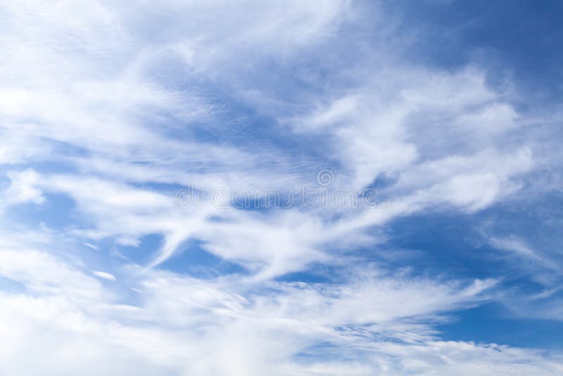 Blue sky with windy clouds stock image. Image of landscape - 39529577