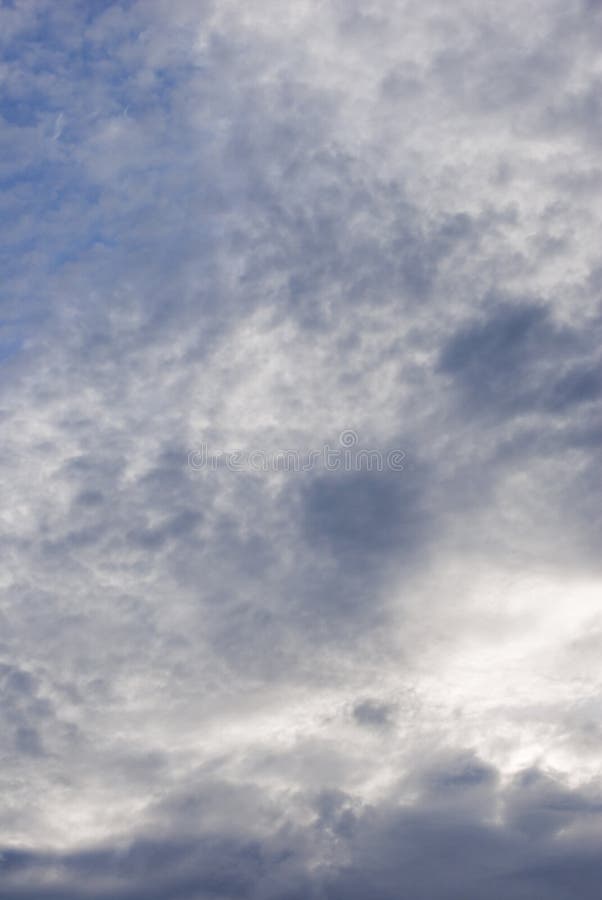 Blue Sky with Dense Cloud Cover Stock Image - Image of climate, cloudy ...