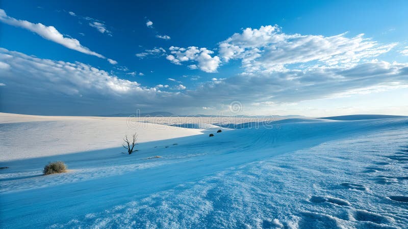 Blue Sky and Desert-like Ground Stock Illustration - Illustration of ...