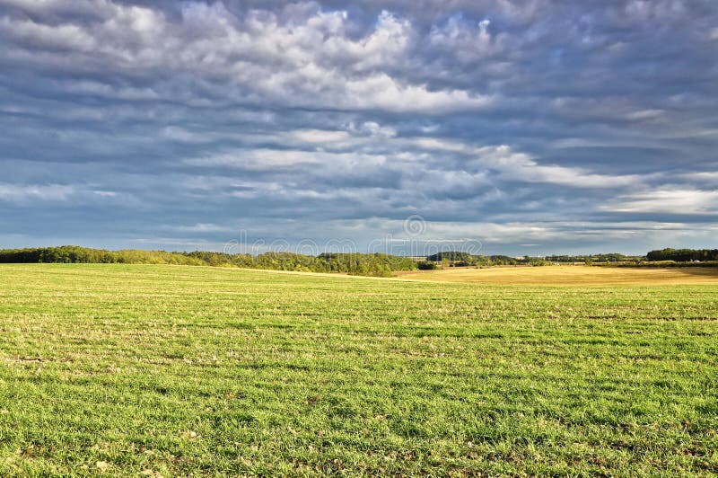 Blue Sky from the Farm Land Stock Image - Image of clouds, farming ...