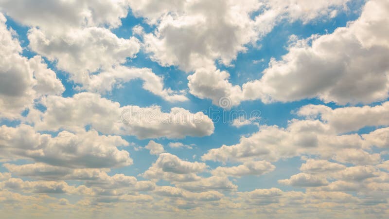 Blue Sky, Fluffy Smooth Clouds, Flying Cloudscape. Stock Image - Image ...