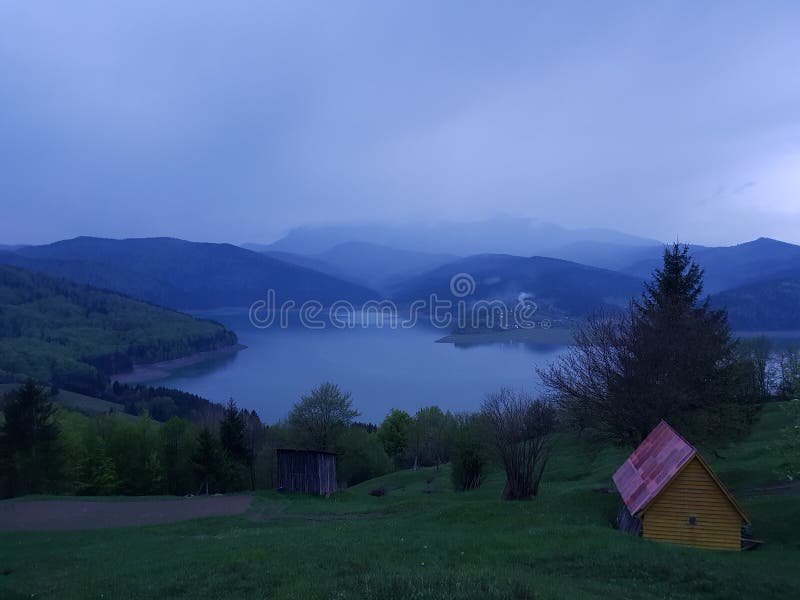 Blue Sky, Fog Enjoy the Moment Stock Photo - Image of moment, blue ...