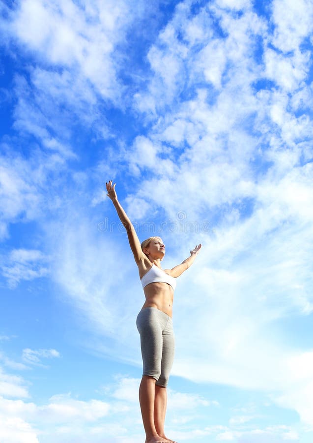 Blue sky and fresh air stock photo. Image of happiness - 25889776