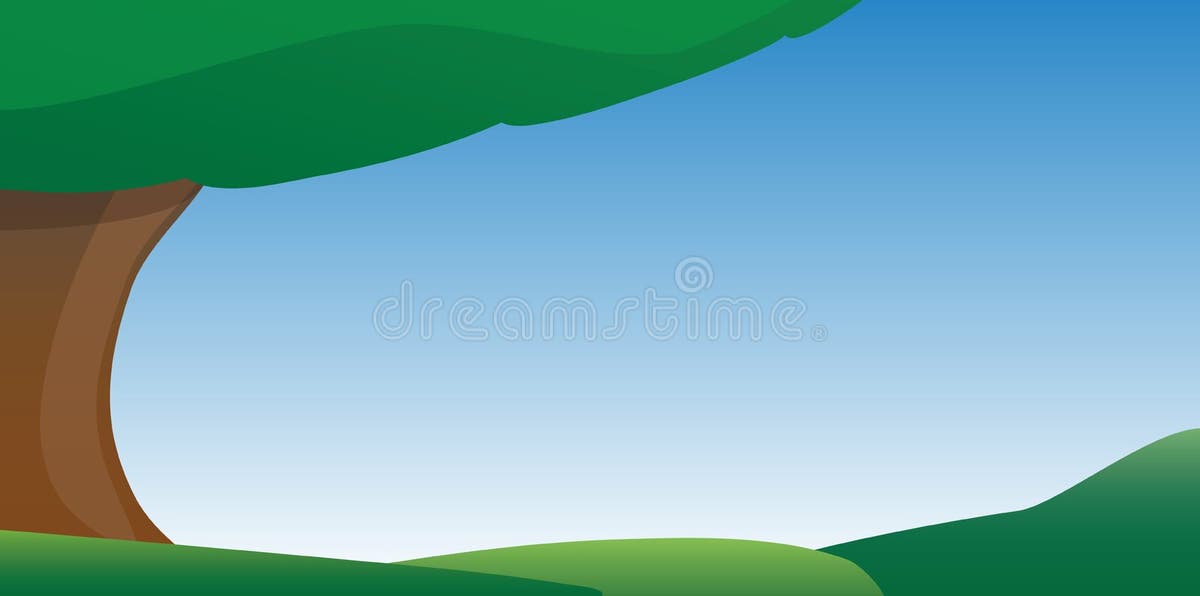 Cartoon Tree Blue Sky Background Stock Illustrations – 52,040 Cartoon ...