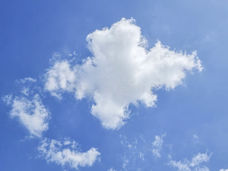 Blue Sky High Shape Outdoor Group of White Clouds Abstract Background ...