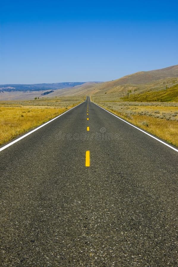 Blue sky and highway stock photo. Image of path, fall - 2093744