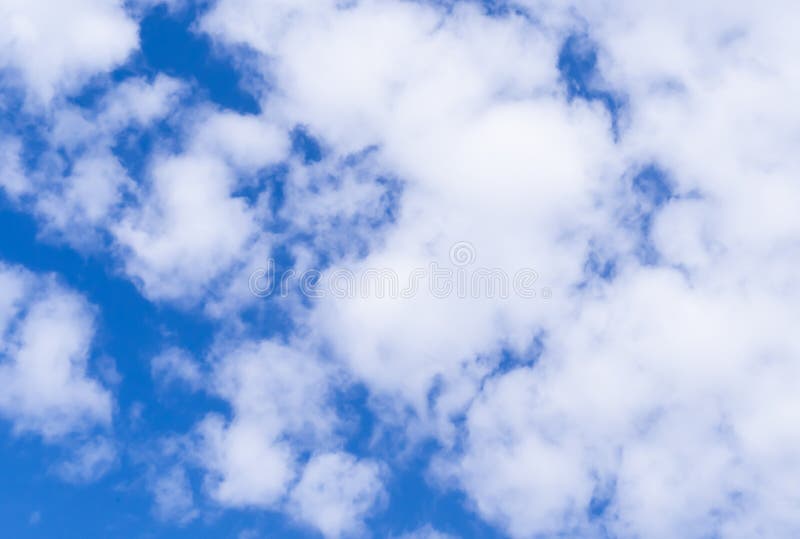 Blue Sky with Light Cloud for Background. Stock Photo - Image of ...